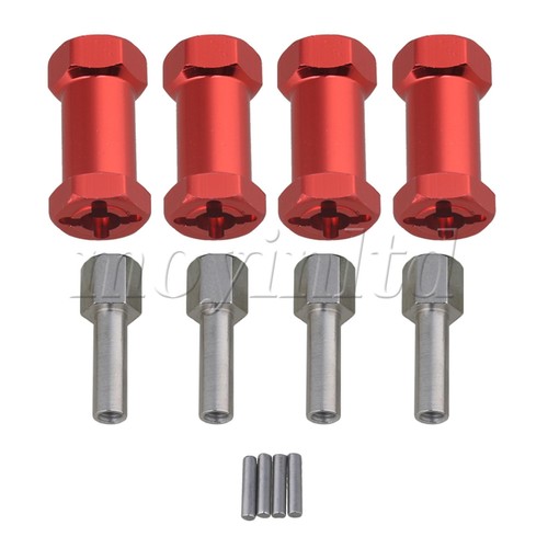 4pcs 2.5cm T10130 Wheel Hex Extension for RC 1:10 Rock Crawler Red ...