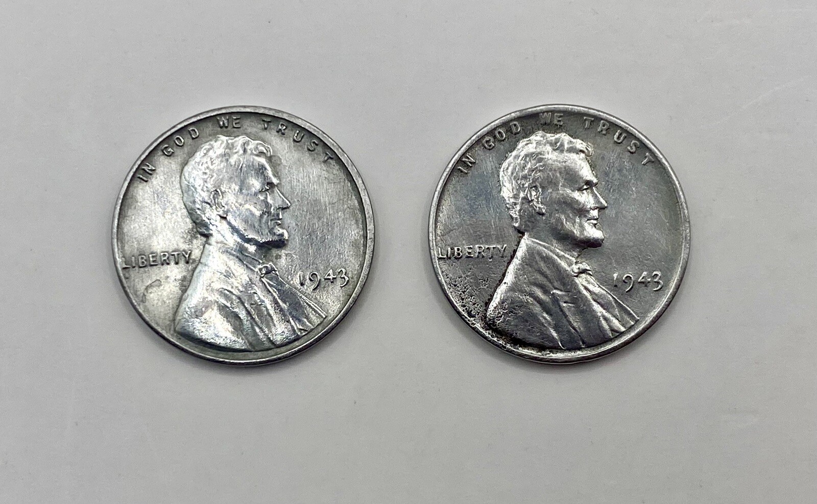 TWO 1943 LINCOLN PENNY MINT LUSTER-EYE APPEAL. RARE LINCOLN CENT LOT | eBay