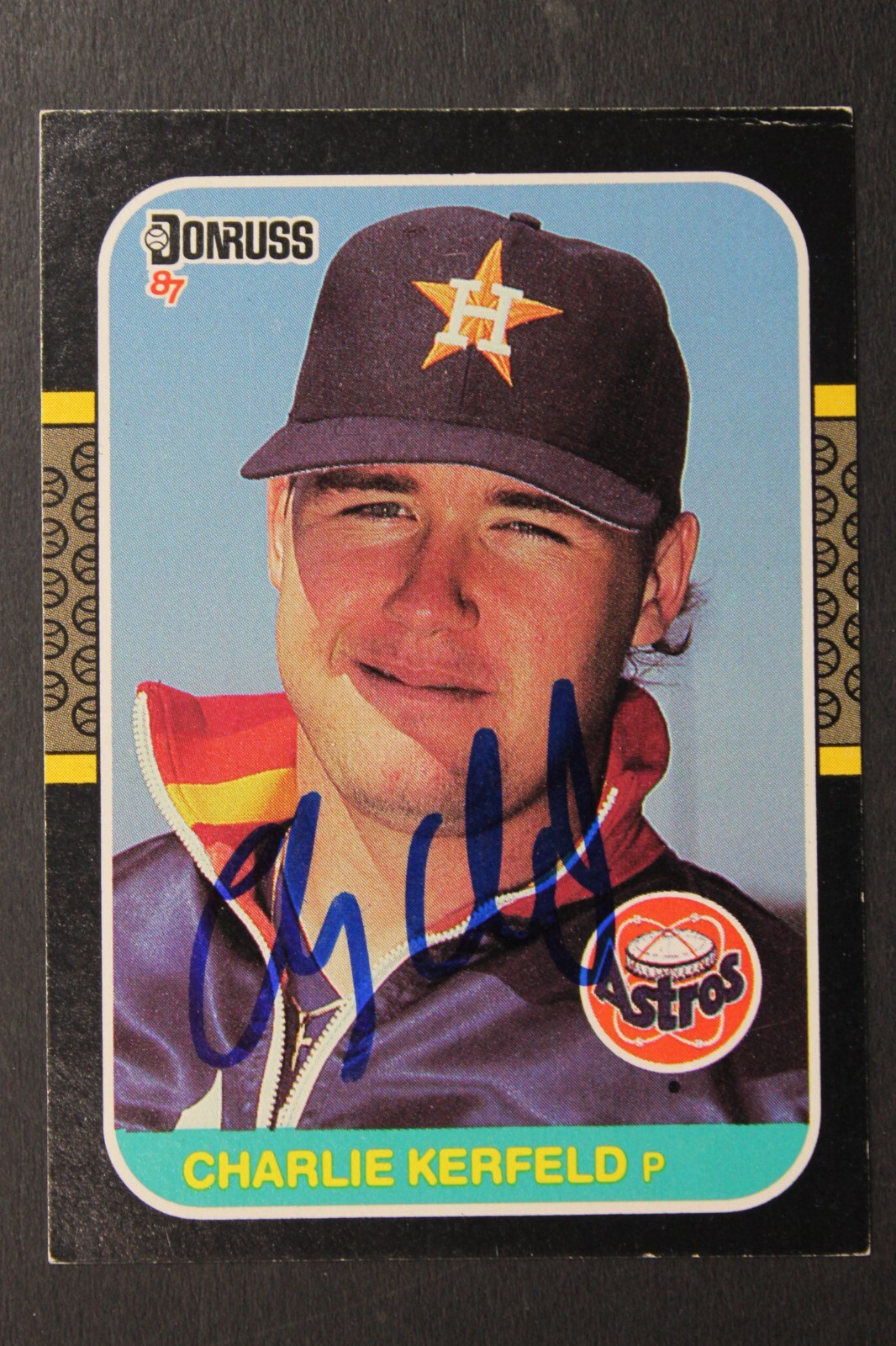 Charlie Kerfeld Houston Astros Autographed 1987 Donruss #209 Auto ...