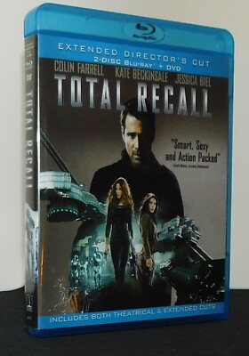 Total Recall (2-Disc Blu-ray + DVD, 3-Disc Set, Director's Cut, 2012 ...