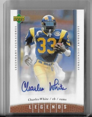 2006 Upper Deck Legends Legendary Signatures CHARLES WHITE AUTO Los ...