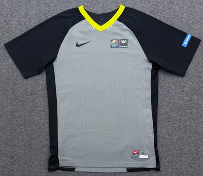 Nike FIBA Jersey Mens Large Dark Gray Basketball Official Referee ...