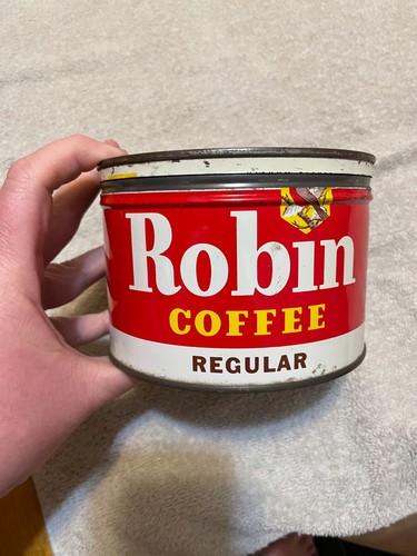 Vintage Robin Coffee Can Metal One Pound Can Saint Louis (Read) | eBay