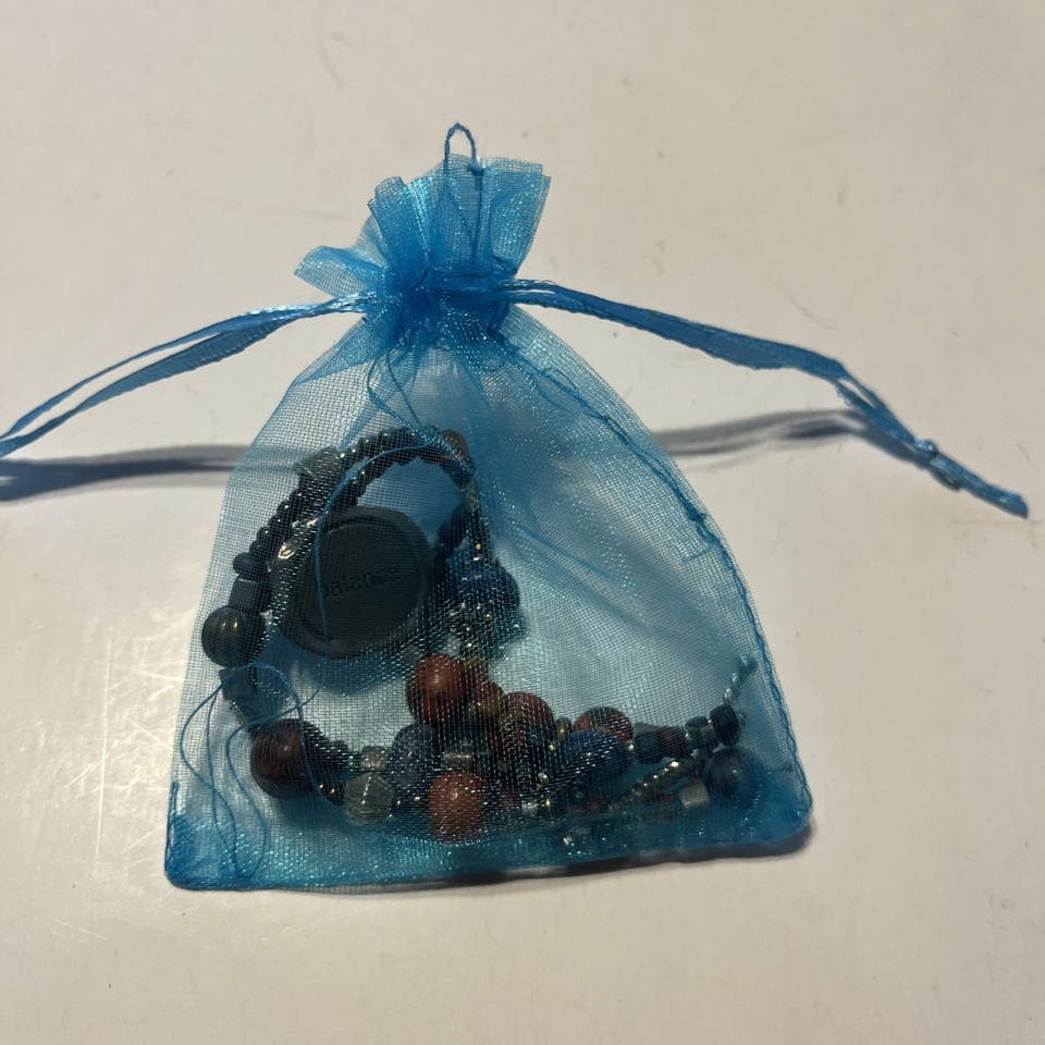 Balance Inspirational Beaded Stone & Acrylic bracelet women 7” | eBay UK