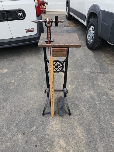Antique FOOT TREADLE POLISHING MACHINE/ JEWELERY - CAST IRON BASE ...