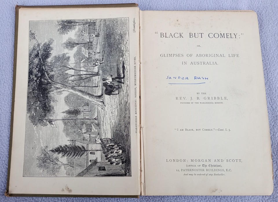 BLACK BUT COMELY REV J B GRIBBLE UK Morgan Scott 1884 FIRST EDITION HB ...