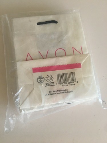 NEW Rare Avon 2011 Paper Tote Foldable Shopping Bags (Set of 10) Pink ...