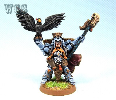 Warhammer 40K WGS painted Space Wolves Njal Stormcaller, Lord of ...
