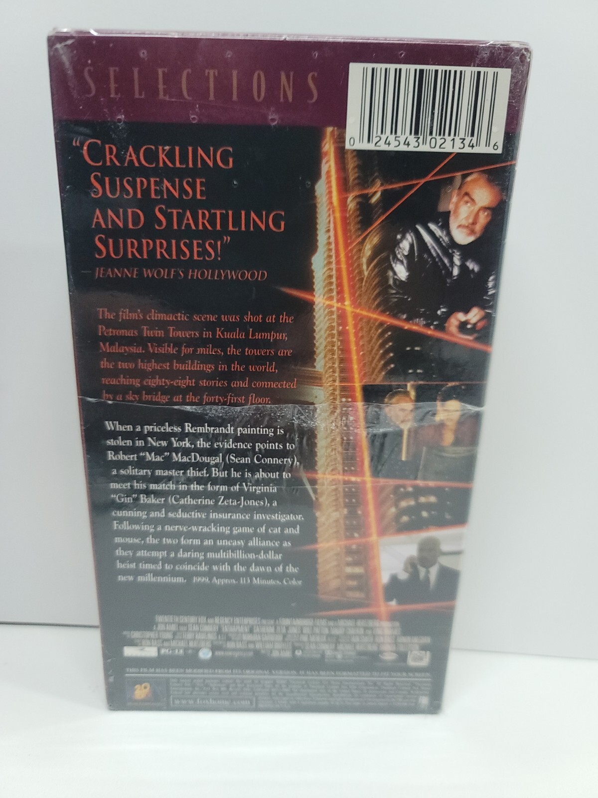 Entrapment (VHS, 2001, Fox Selections) 24543021346 | eBay