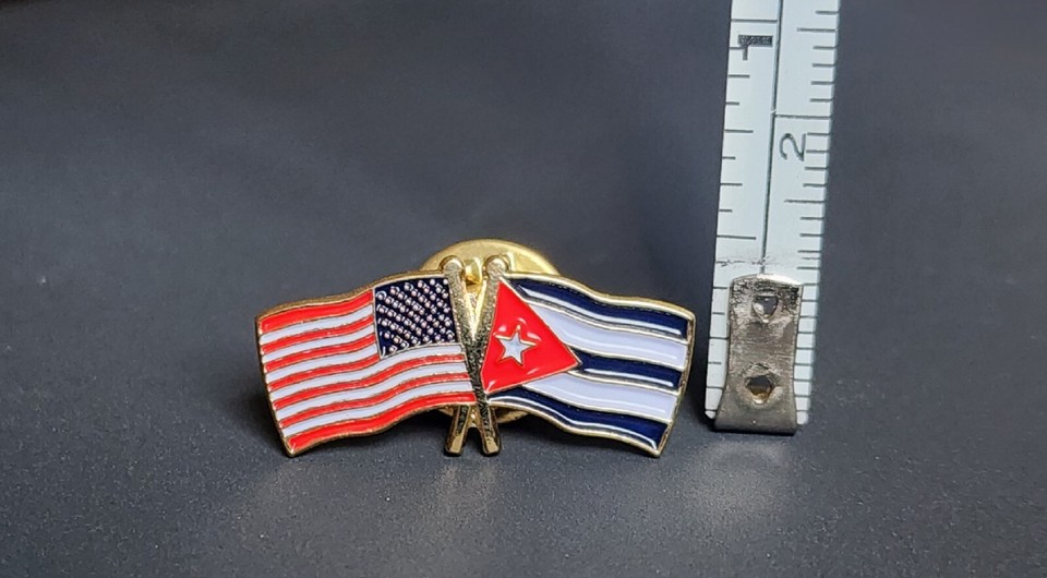 Cuban / American Flags Pin | eBay