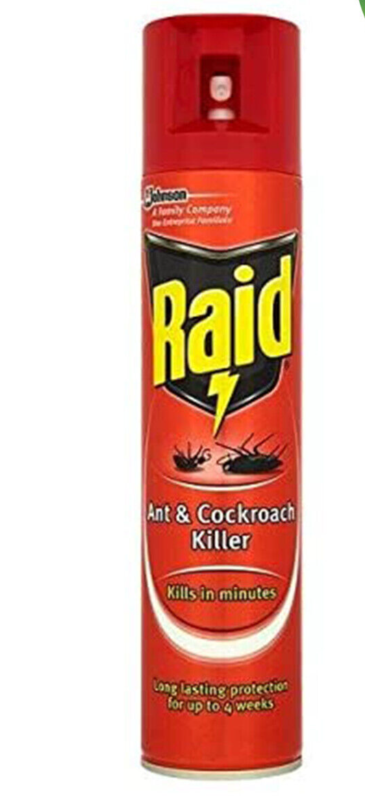 Raid Ant and Cockroach Insecticide Aerosol - 300 ml (97734) for sale ...