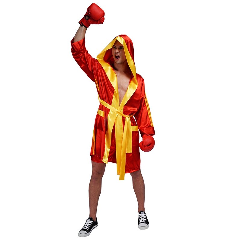 Adult Rocky Balboa American Flag OR Italian Stallion Boxing Costume ...