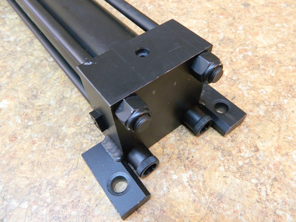 PENINSULAR 2-1/2" Bore X 15-1/2" Stroke Pneumatic Cylinder Foot Mounts ...