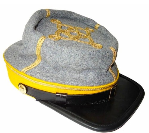 American Civil War Confederate Cavalry Captain Kepi Hat Cap - in all ...