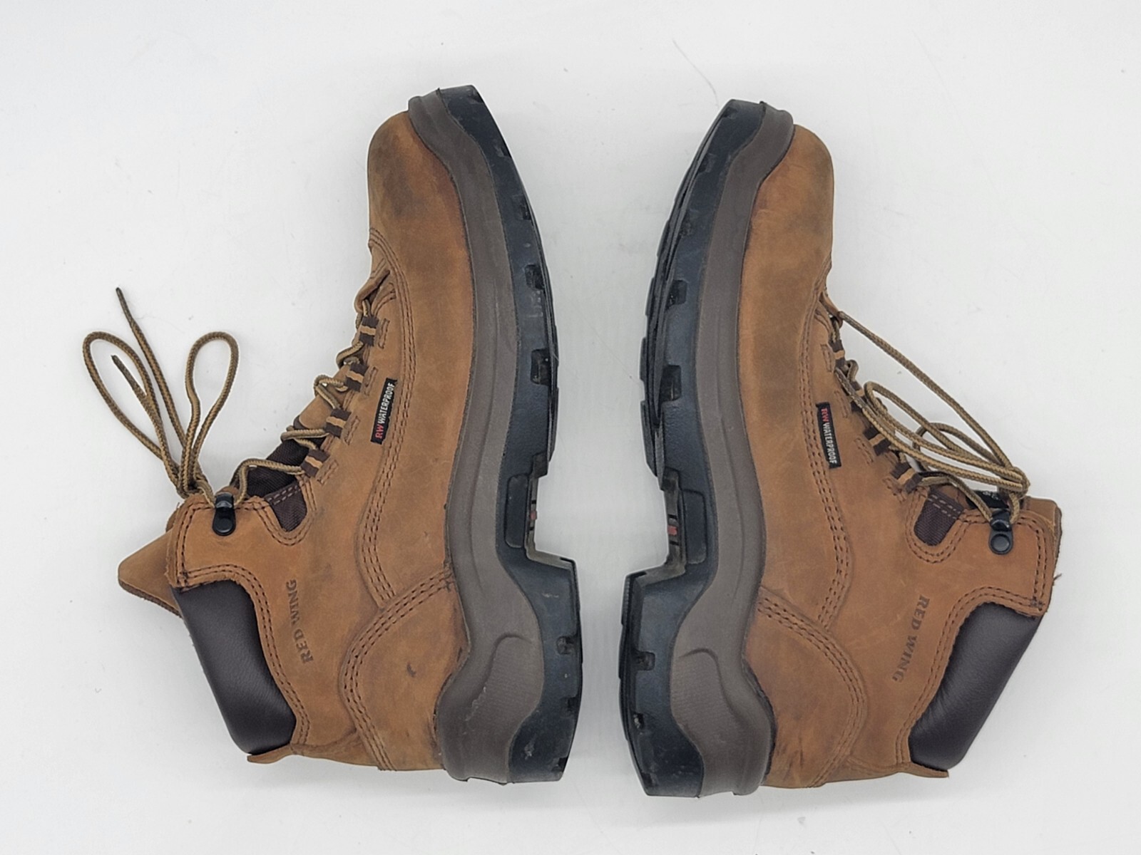 Red Wing Shoes 2327 Brown Leather Steel Toe Boots Women's Size US 7.5 D ...