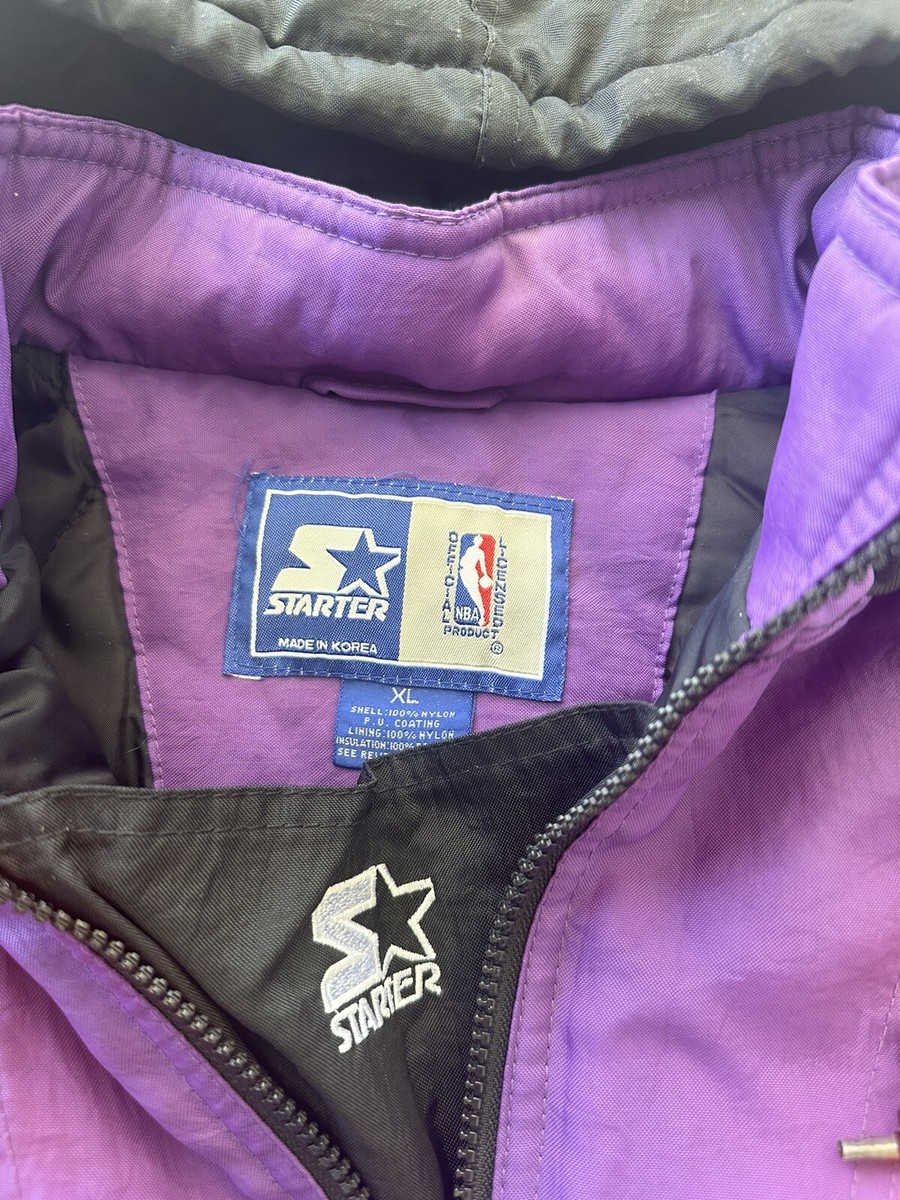 Vintage Phoenix Suns Starter Puffer Jacket vtg XL hood half Vintage Phoenix Suns Starter Puffer Jacket vtg XL hood half