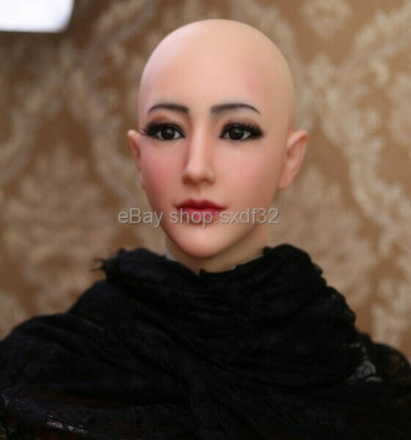Female Face Headgear Disguise Silicone Realistic Crossdresser ...