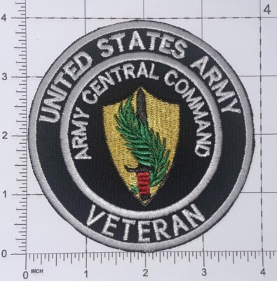 US Army - Army Central Command Veteran Patch Hook & Iron-On Repro New ...