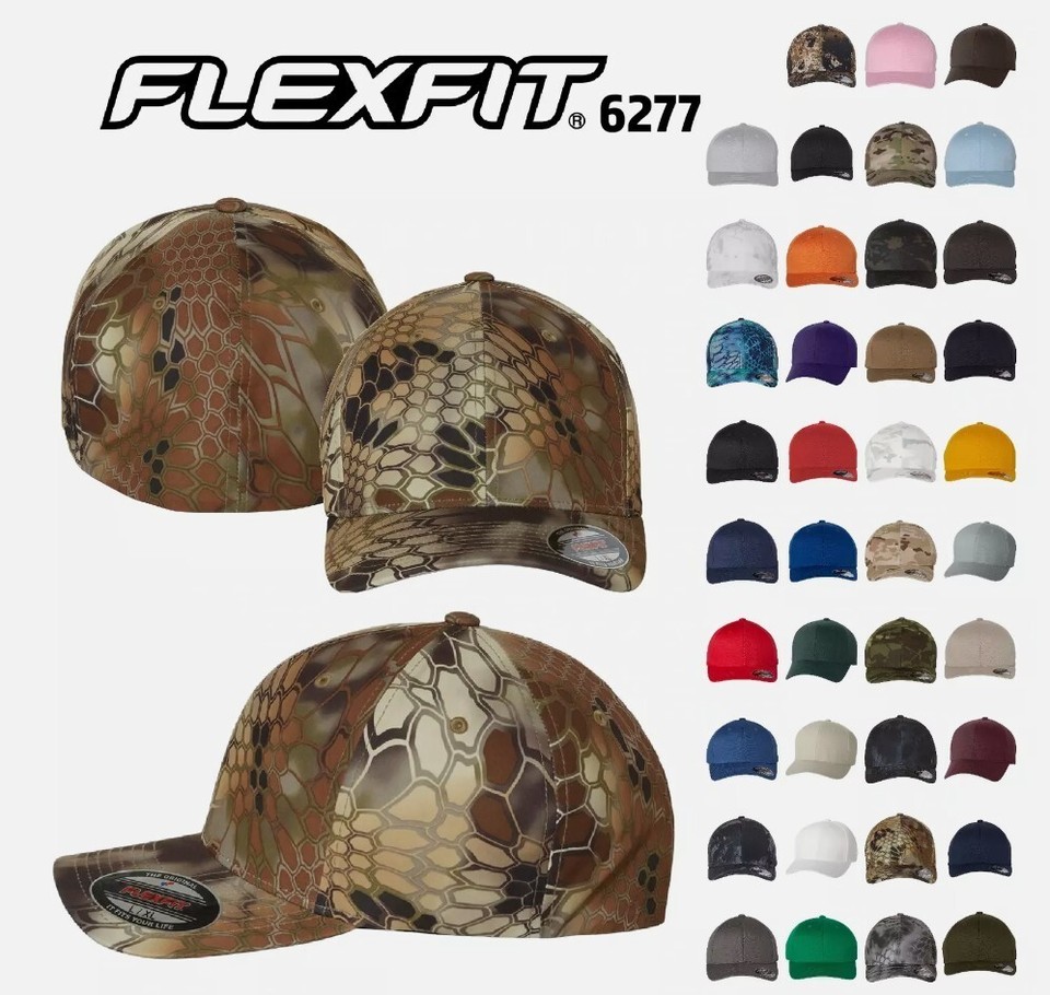 Original Flexfit - Structured Fitted, Six-panel Twill Wool hard buckram ...