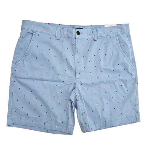 NWT St John’s Bay Men’s Size 42 Blue Cerulean Sailboat Shorts Temp-flex ...