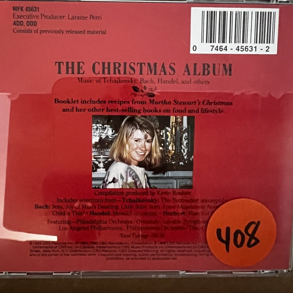 CBS Masterworks Dinner Classics - The Christmas Album CD 1989 Classical ...