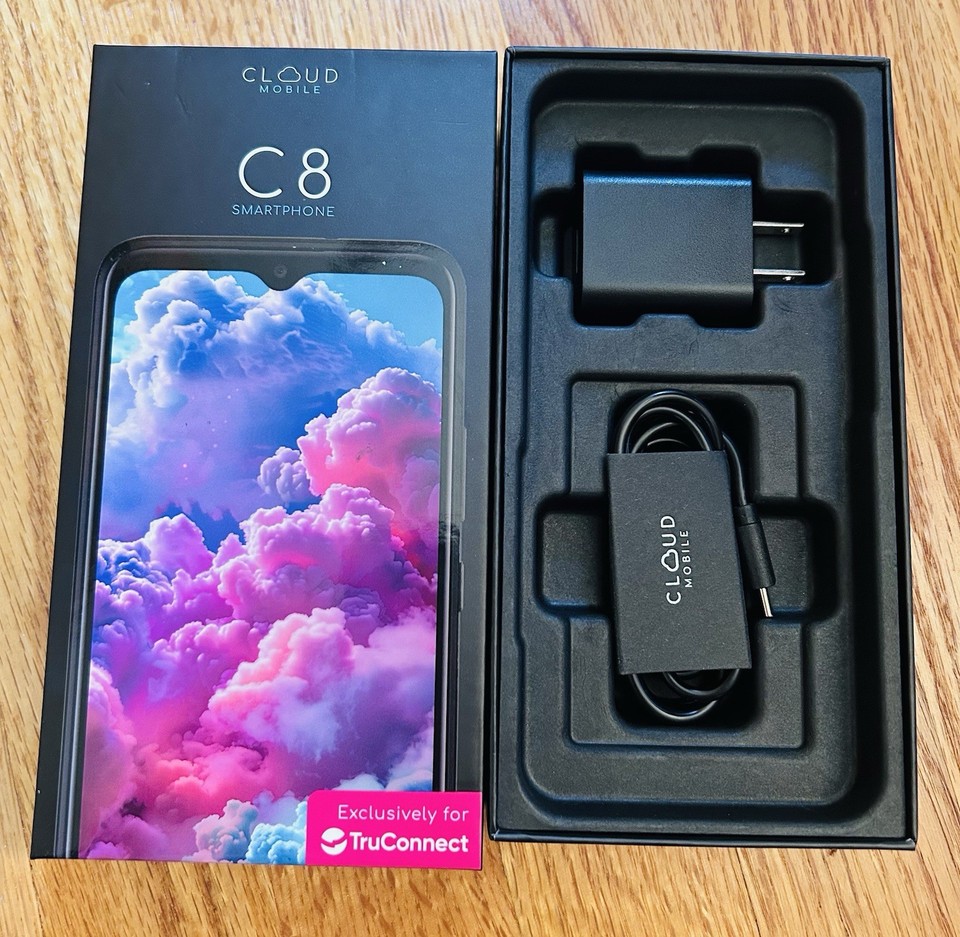 Cloud Mobile Stratus C8 32GB Tru Connect Black Android Smartphone | eBay