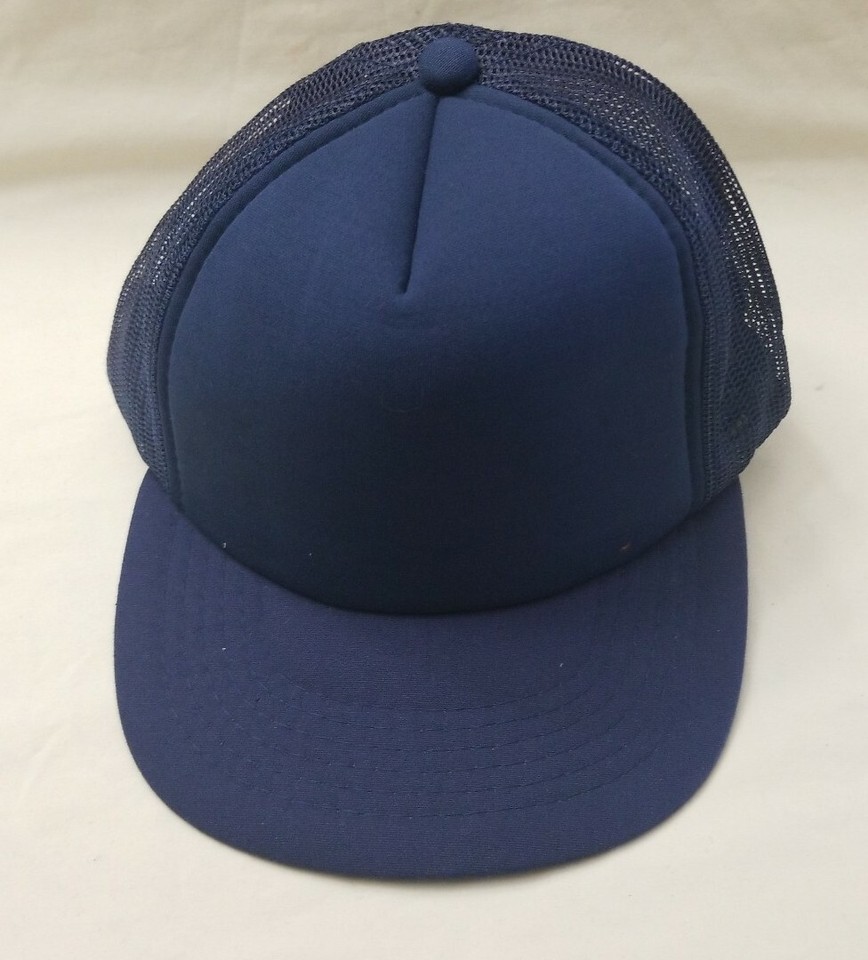 Navy Blue Plain Blank Adjustable Baseball Cap Hat Snapback Showcase ...