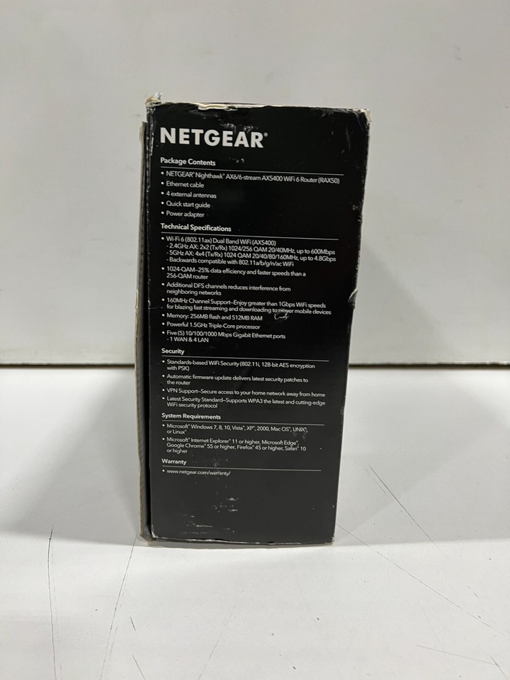 NETGEAR Nighthawk 6-Stream AX5400 WiFi 6 Router - AX5400 | eBay