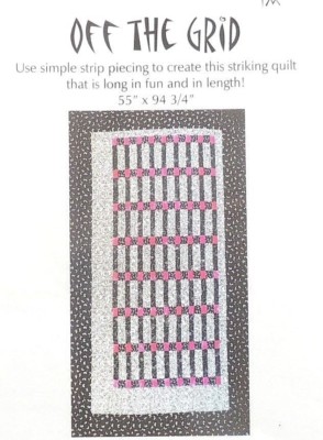 Off The Grid Strip Piecing Quilt Pattern by Kay Capps Cross * Cross ...