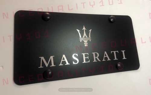 Laser Engraved Maserati Stainless Steel Finished License Plate | eBay