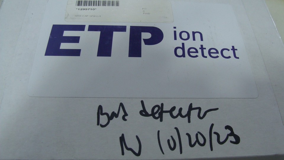 ETP Ion Detector Electron Multiplier iCAP Q (1299710) P/N: 14226 | eBay