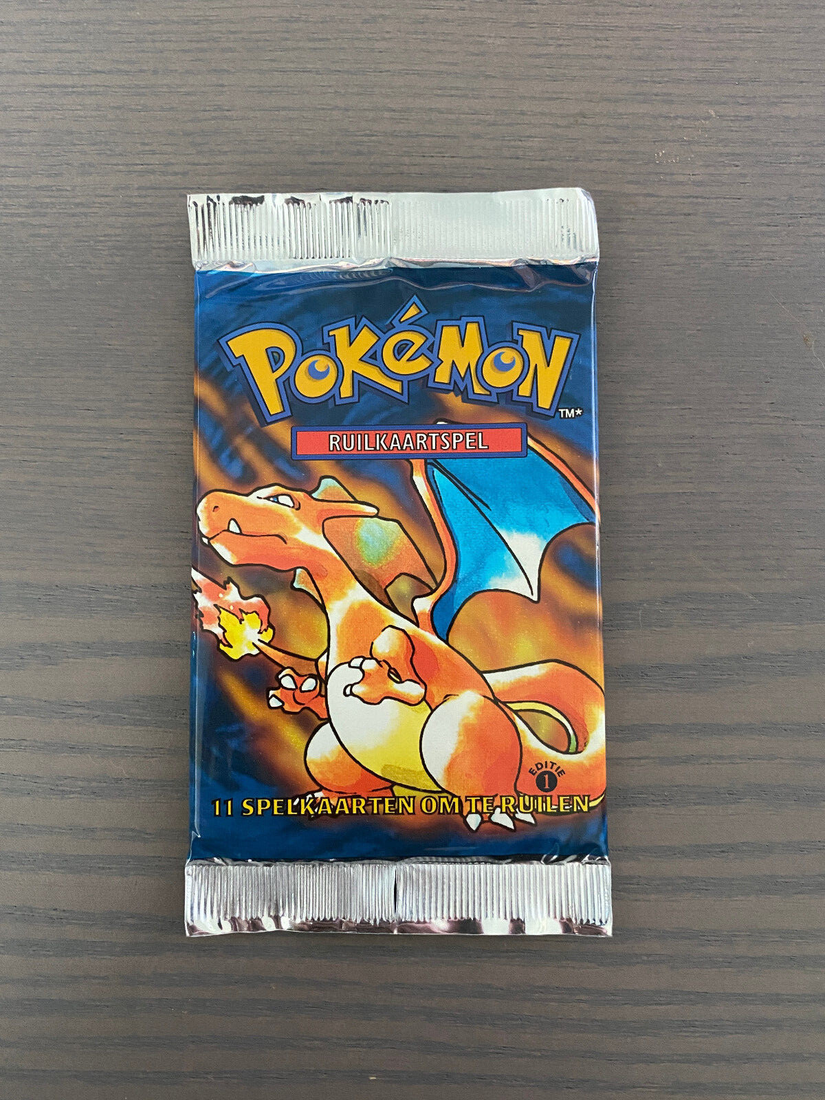 1999 Pokemon 1st Edition Base Set Booster Pack DUTCH Charizard Art ...
