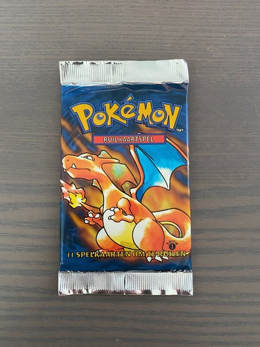 1999 Pokemon 1st Edition Base Set Booster Pack DUTCH Charizard Art ...