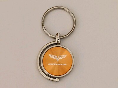 Corvette C6 Orange Spinner Key Fob Key Chain | eBay