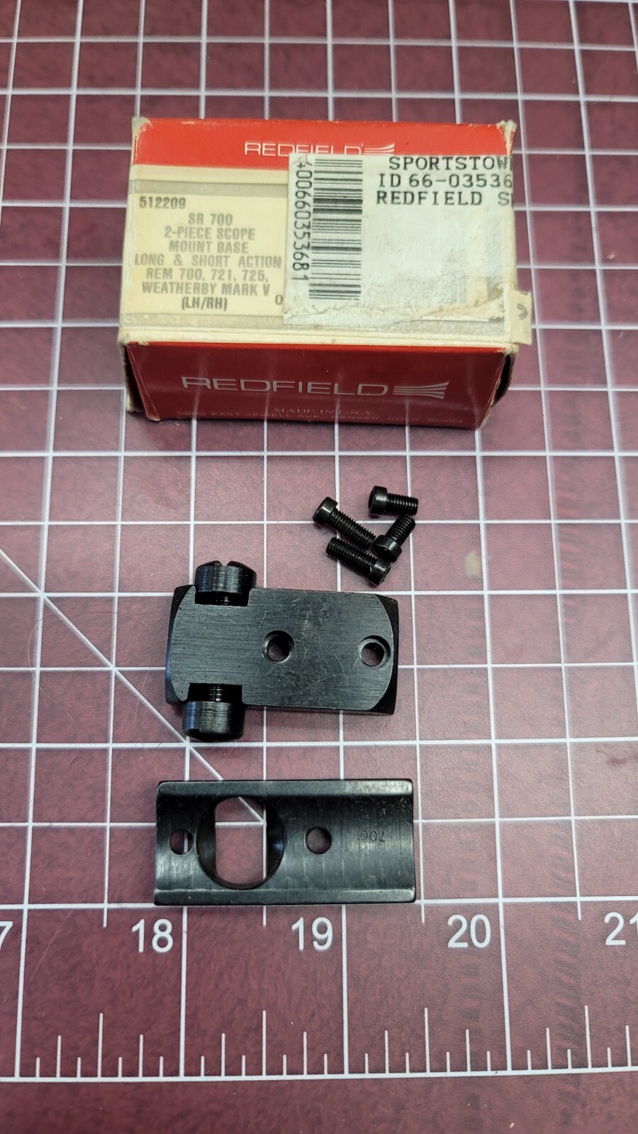 Redfield Rings & Bases for Various Rifle / Pistols Old New Stock Made ...