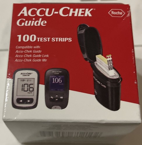 Accu-Chek Guide Test Strips for Diabetic Blood Glucose Testing EXP 07/ ...