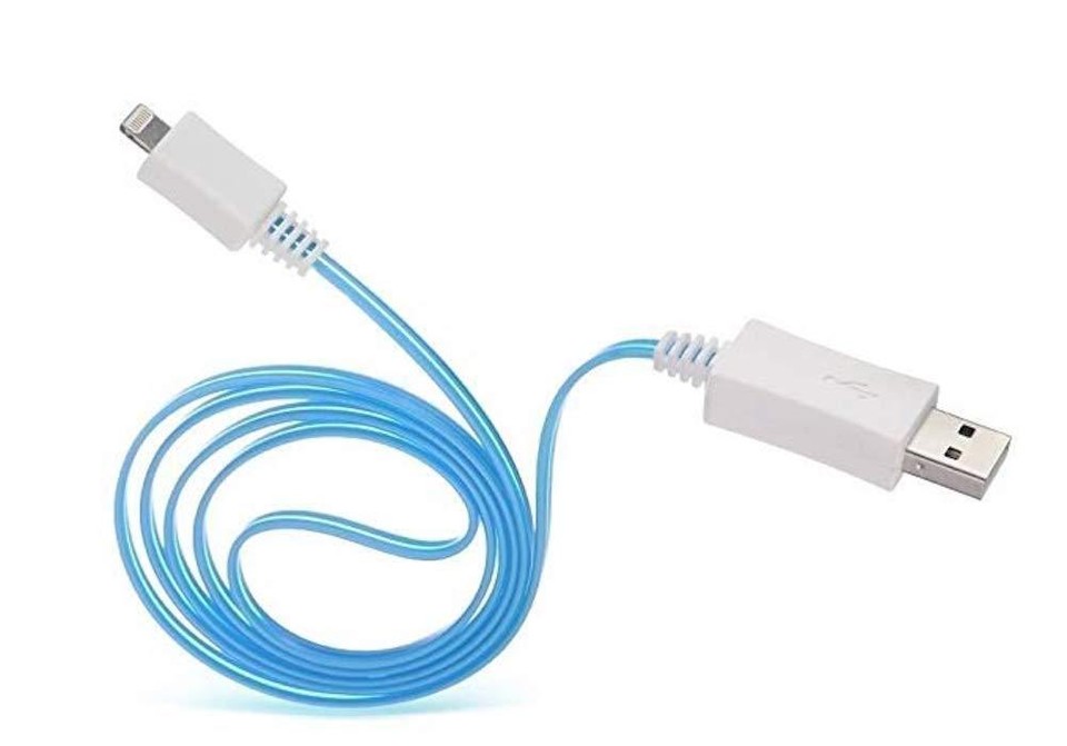 LED light-up charger cable FOR apple iPhone 8 7 6 plus 5S 4 galaxy s7 ...