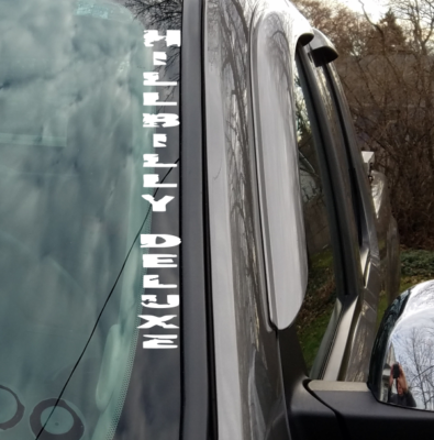 Hillbilly Deluxe windshield decal. 14.5 Inch Truck window Car Window ...