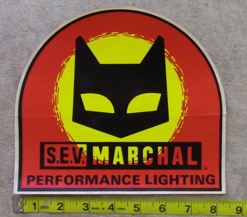 SEV Marchal 24 Hours Le man Cat Checkered Flag Race Bumper Sticker ...