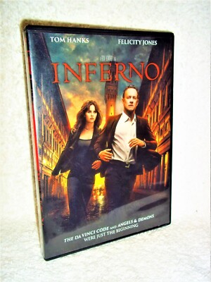 Inferno (DVD, 2017) Tom Hanks Felicity Jones puzzle action thriller FP ...