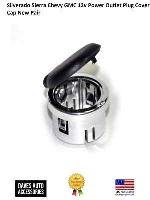 Power Outlet Retainer Plug Cover Cap 12v Fits Silverado Sierra Chevy ...