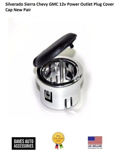 Power Outlet Retainer Plug Cover Cap 12v Fits Silverado Sierra Chevy ...