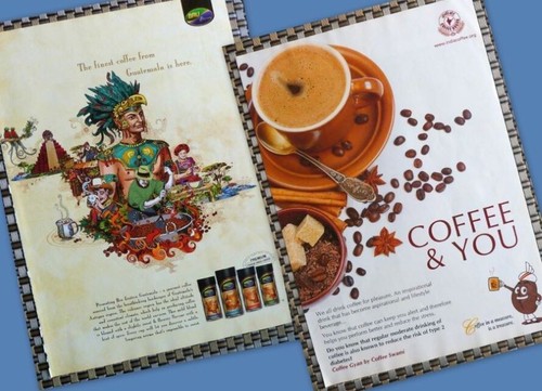 (2 Ads combo) 2012 Magazine ADVERTISEMENT Indian Coffee Print Clipping ...