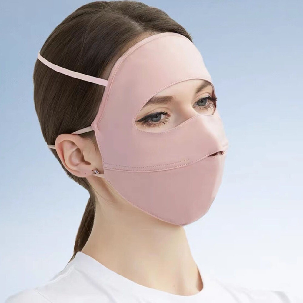 Anti-UV Sunshade Mask Breathable Anti-sun Mask Face Cover Scarf Summer ...