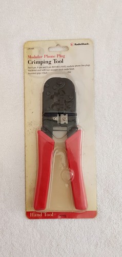 Radio Shack Modular Phone Plug Crimping Tool 4-6-8 Pin Line Wire Stripper Cutter | eBay