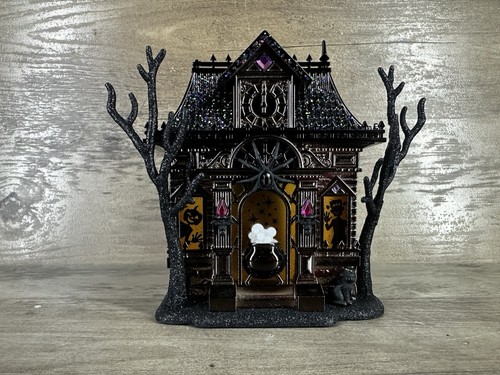 Bath Body Works Halloween Haunted House Projector Light Up Flying Witch ...