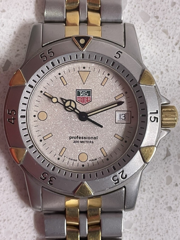 TAG Heuer 1500 Two-Tone Desk Dive Men's Watch ref. WD1221-K-20 Obama ...