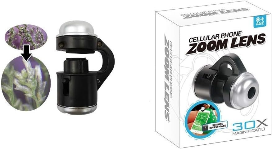 "60x Clip On Led Magnifier Universal Camera Lens For iPhone Android ...