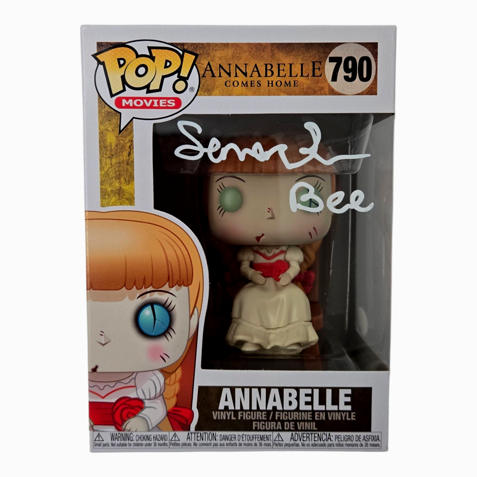 Annabelle Signed Funko Pop Conjuring Samara Lee The Nun #790 JSA COA ...