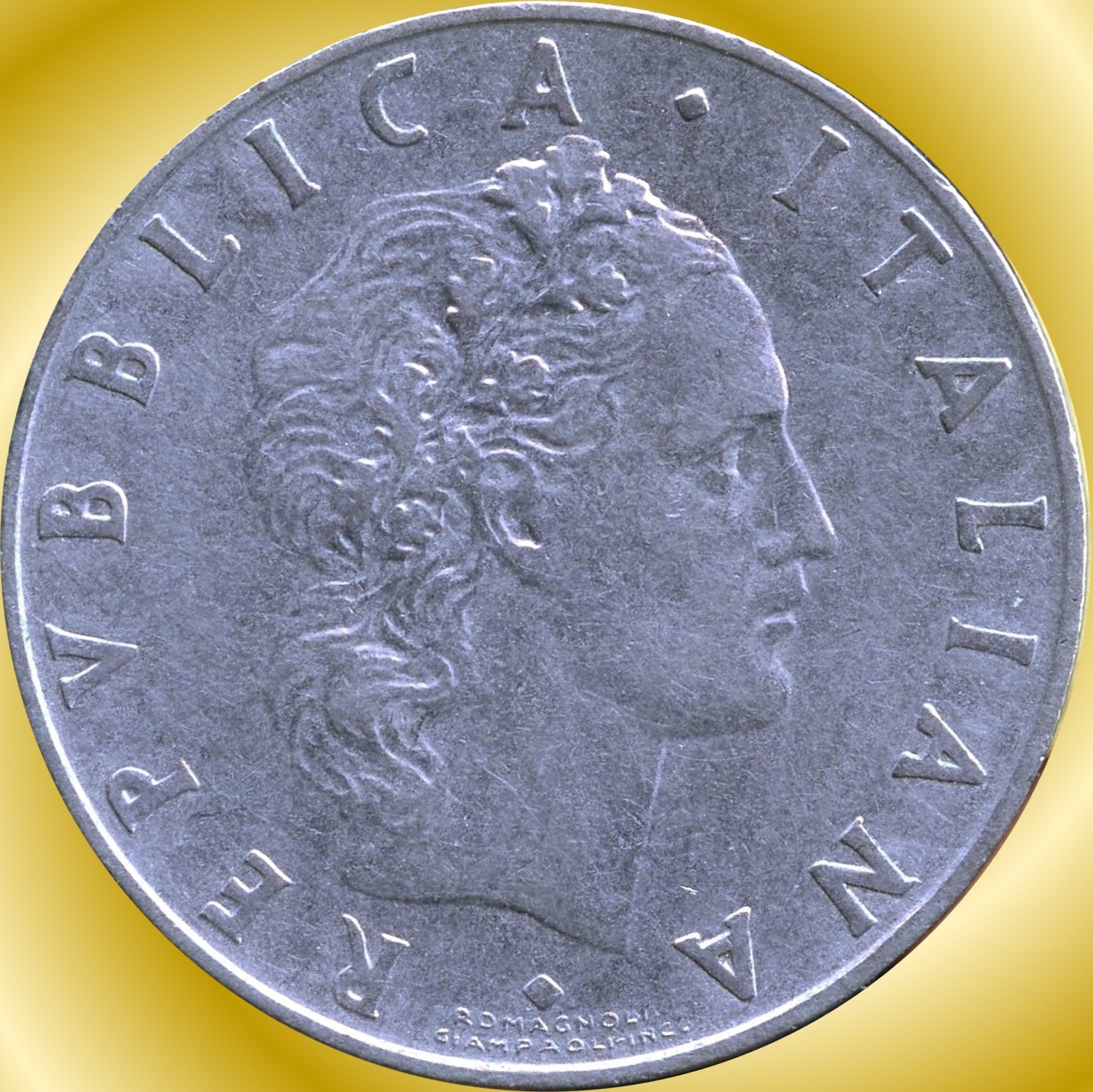 1956 Italy 50 Lira Coin | eBay